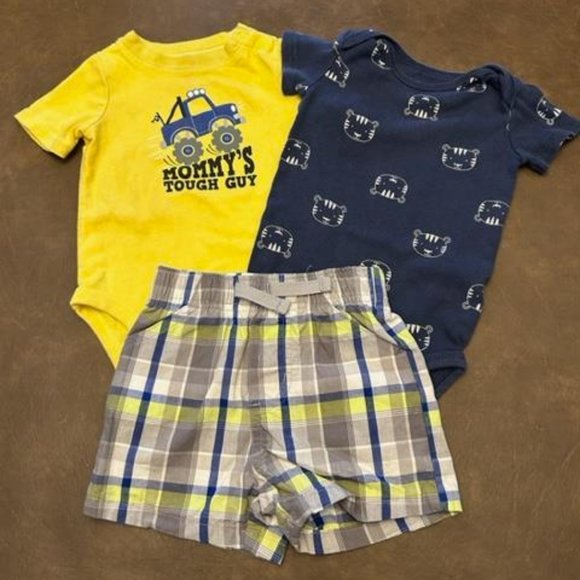 Garanimals | One Pieces | Garanimalscarters Boys Shorts And 2 Tshirt ...